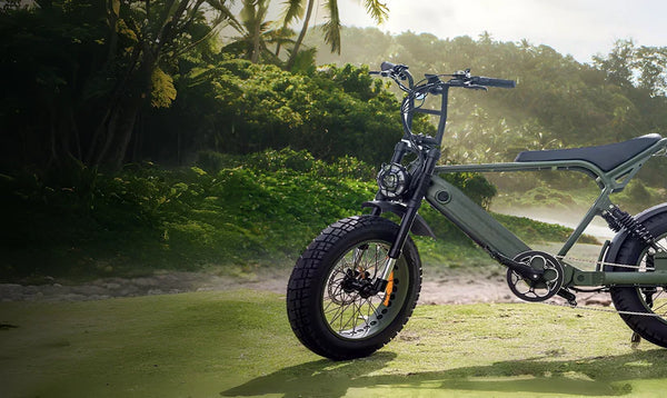 EWHIP THE BOOM Electric 1000W E-Bike Olive Green